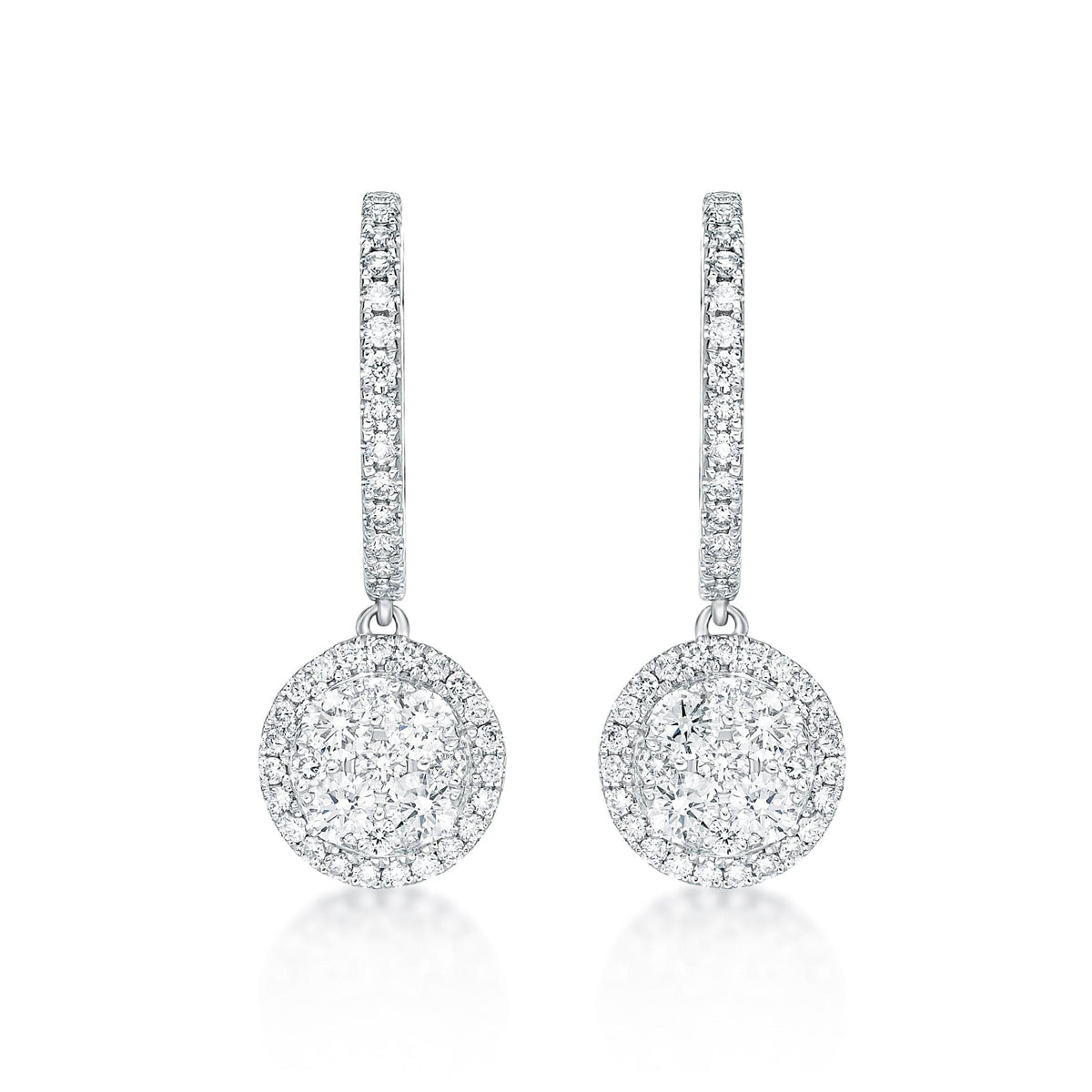 Orbit Diamond Drop Earrings – Diamond Elite