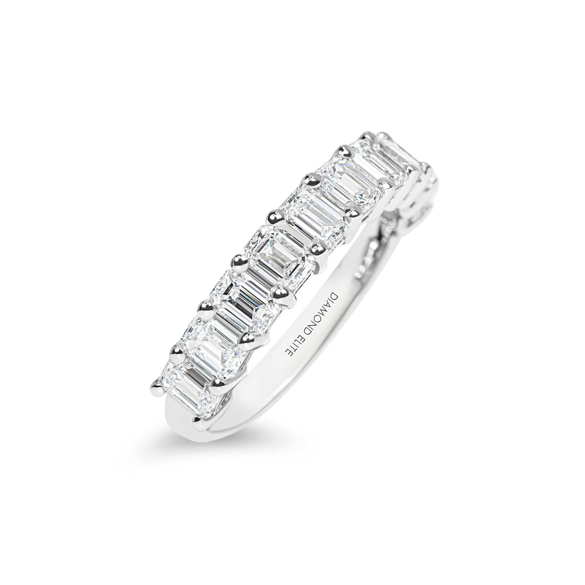 Chunky 2ctw Emerald Cut Diamond Basket Ring – Diamond Elite