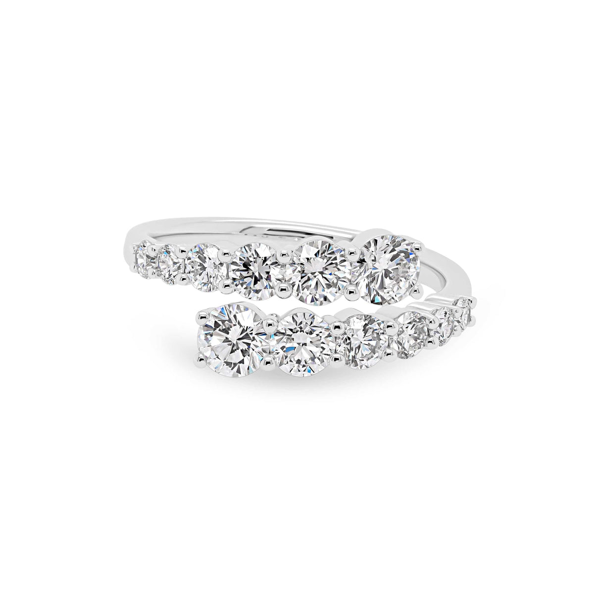 Lab Grown Diamond Crossover Twist Ring – Diamond Elite